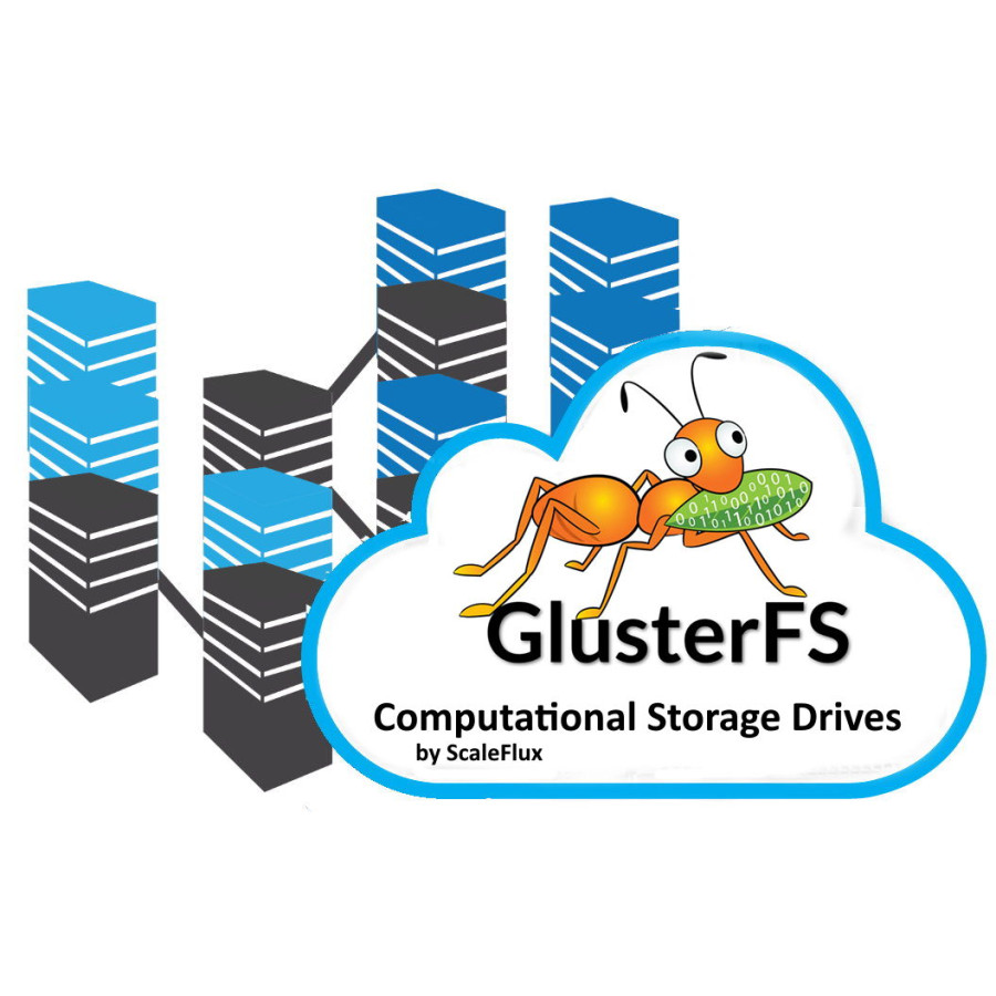 Gluster Scale Out Storage for Cloud using Computational Storage Drives CSD